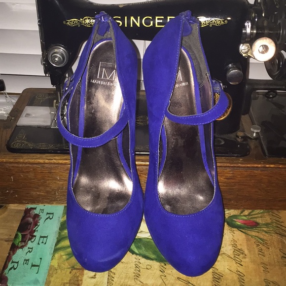 Material Girl | Shoes | Cobalt Blue Faux Suede Shoes | Poshmark